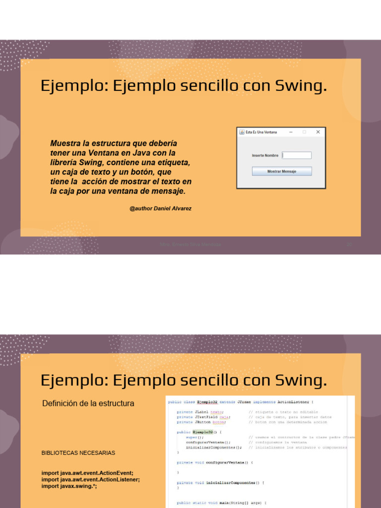 Estructura de Ventana en Java Swing | PDF | Programación de computadoras | Software