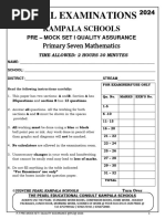 PLE 2024 Mathematics Exam Paper | PDF