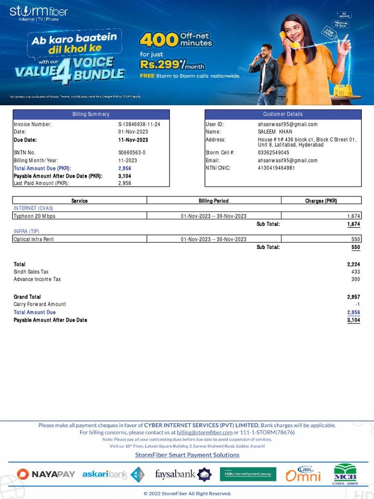 November 2023 Billing Summary | PDF | Economies | Public Finance