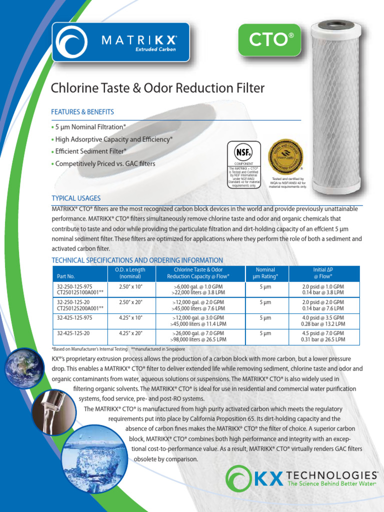 Cto CL | PDF | Filtration | Chemical Engineering