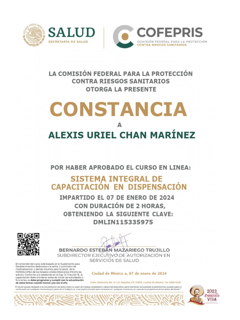Alexis Uriel Chan Marínez Sicad 2024 | PDF