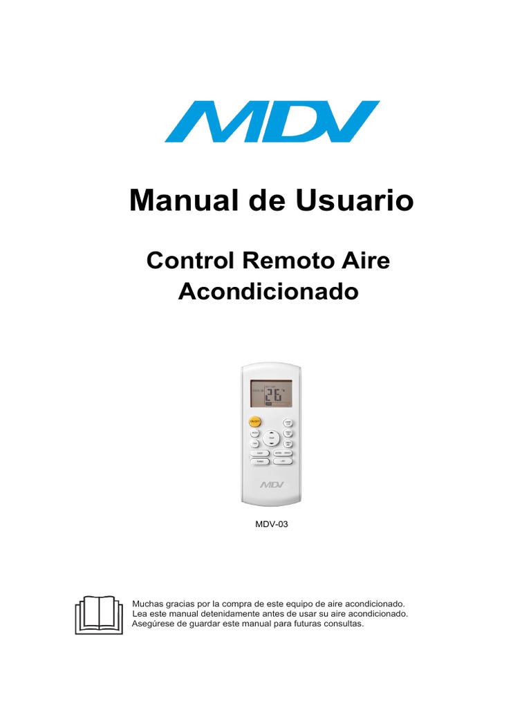 MDV Essential Manual Mando | PDF | Control remoto | Bienes manufacturados