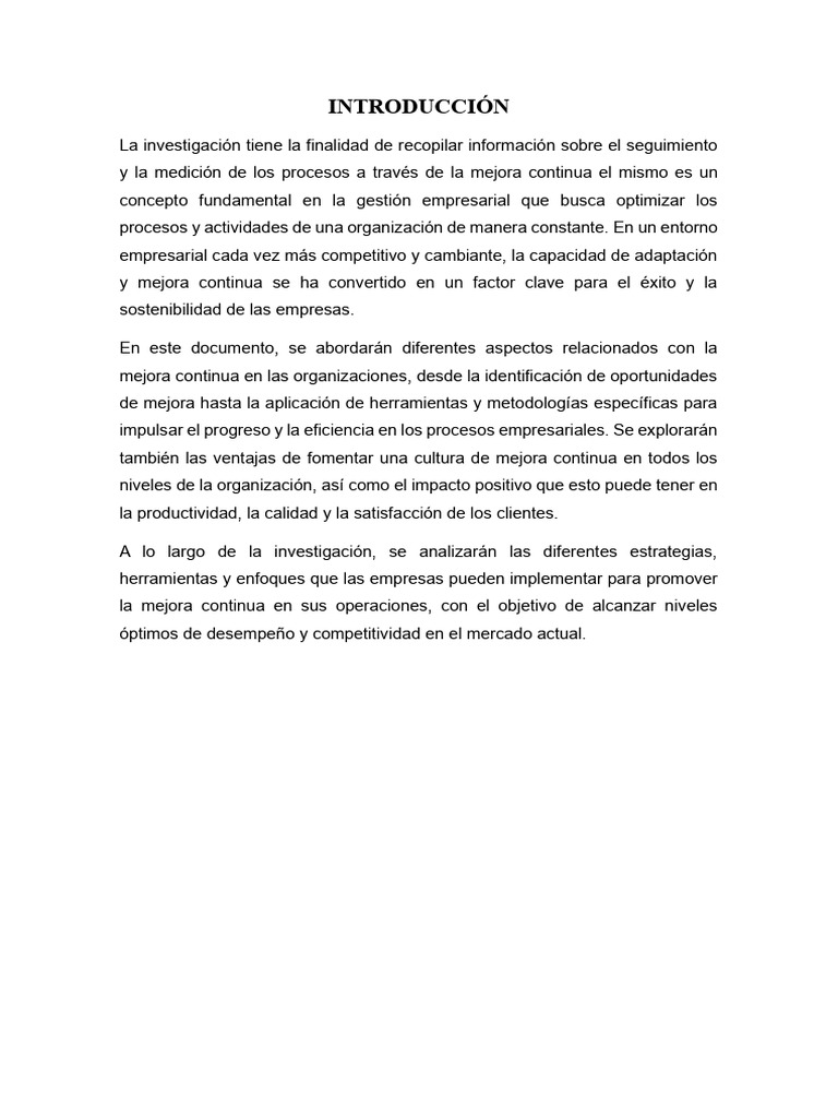 Mejora Continua Pdf Calidad Comercial Business