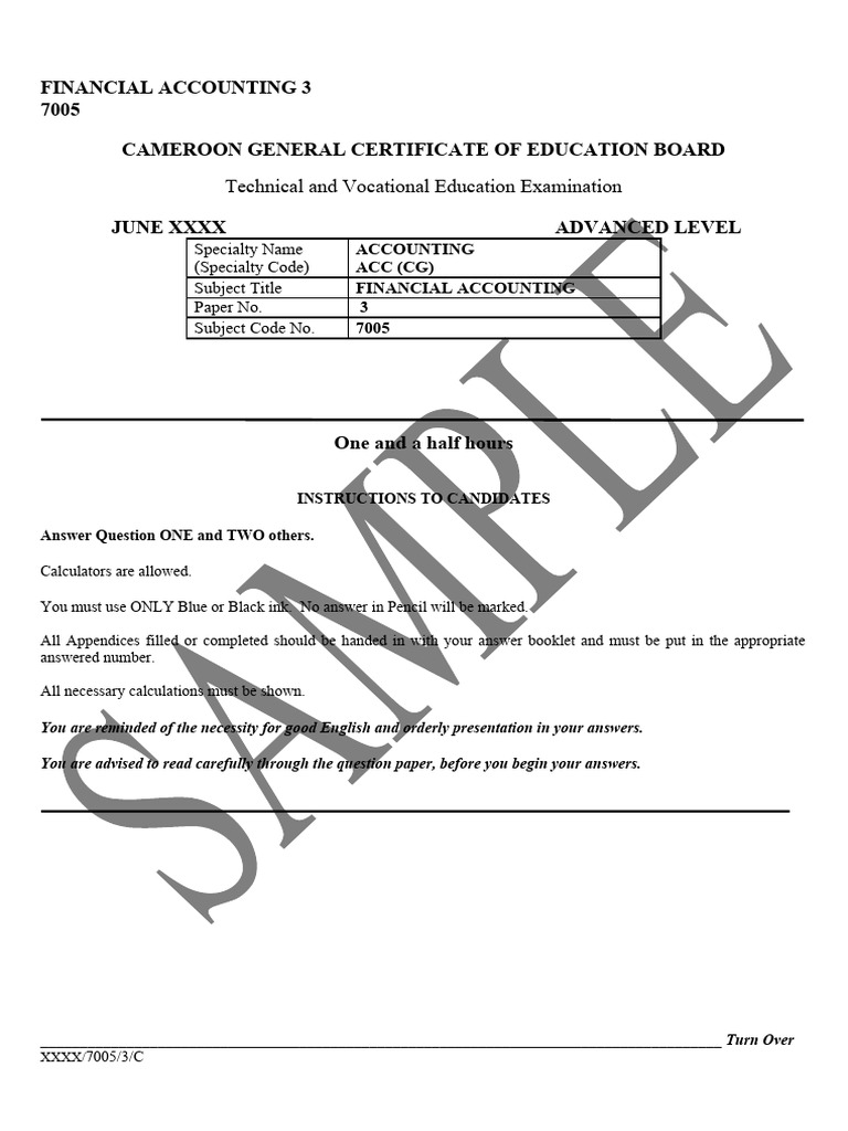 Technical and Vocational Education Examination | PDF | Dividend ...