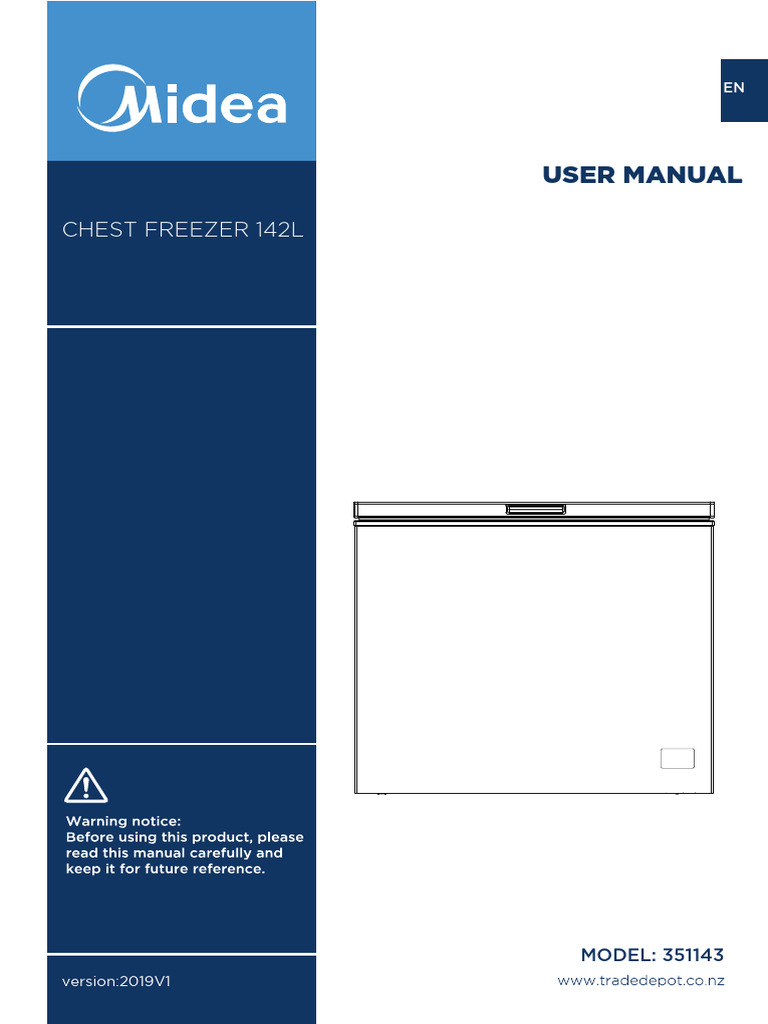 Chest Freezer 142L User Manual | PDF | Home & Garden
