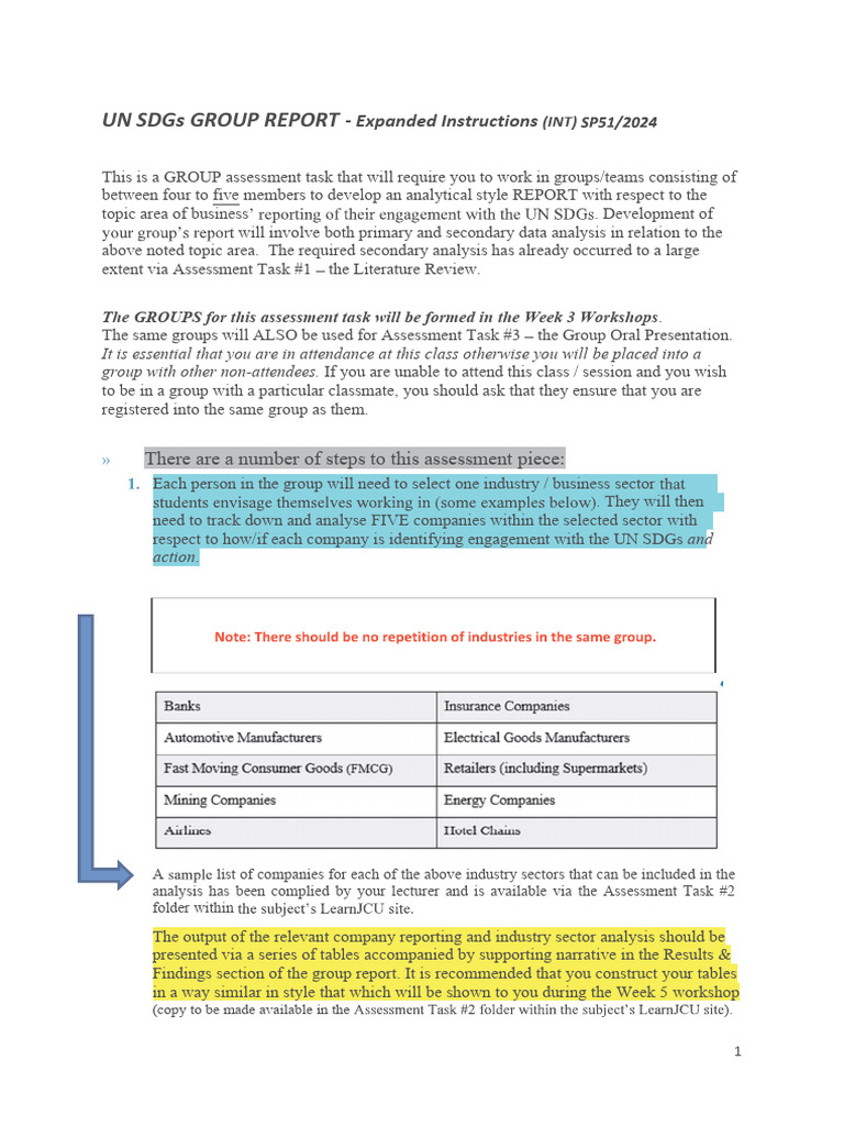2024 INT TR1 Expanded Assign Instr REPORT Annotated Version | PDF ...