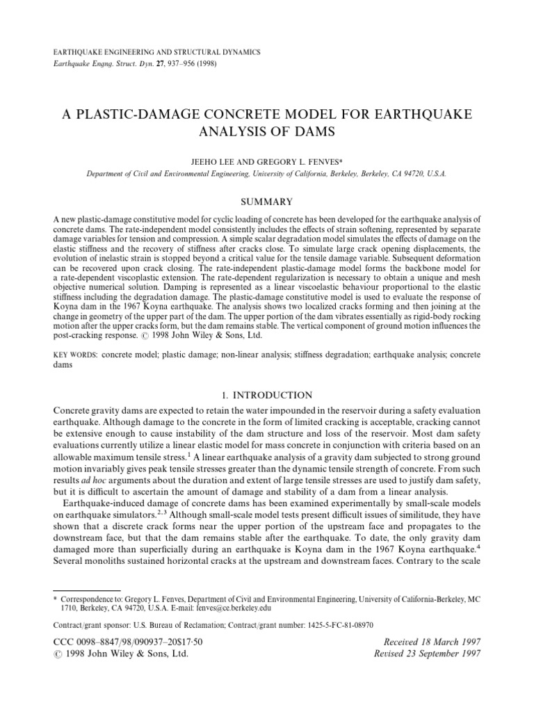 Lee 1998 | PDF | Fracture | Elasticity (Physics)
