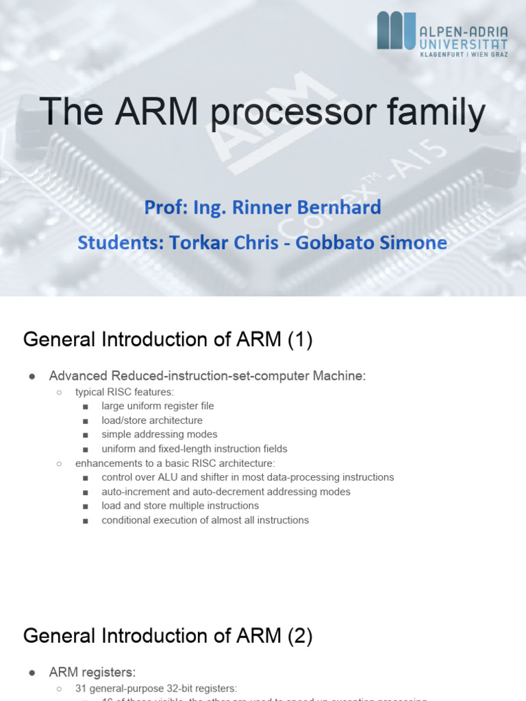 ARM SL | PDF | Central Processing Unit | Operating System