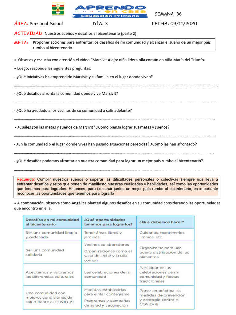 Día 3-Semana 36 | PDF