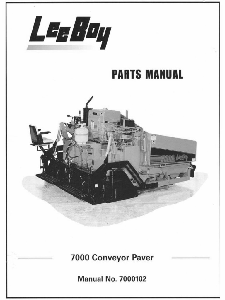 7000t Leeboy Paver | PDF