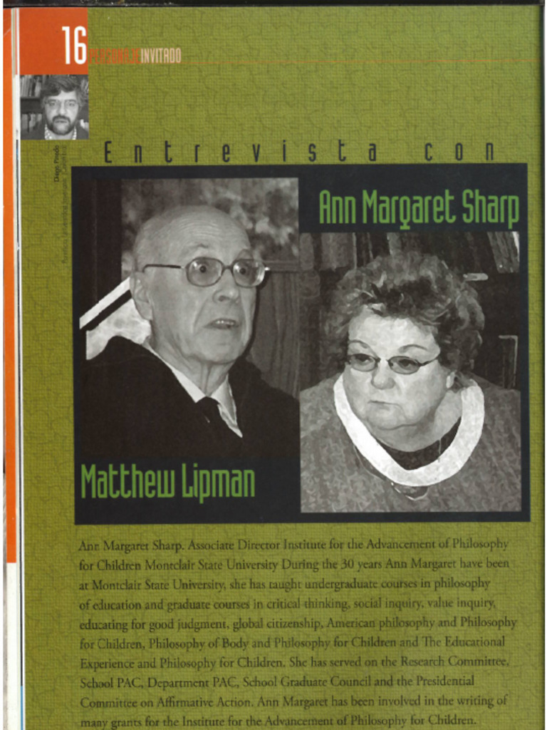 Entrevista Con Ann Margaret Sharp Diego Pineda | PDF