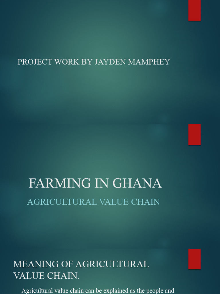 Farming in Ghana by Jayden Mamphey | PDF | Agriculture | Wheat