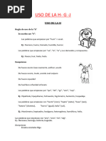 Uso de las letras G, J y H en español | PDF | Verbo | Fonética