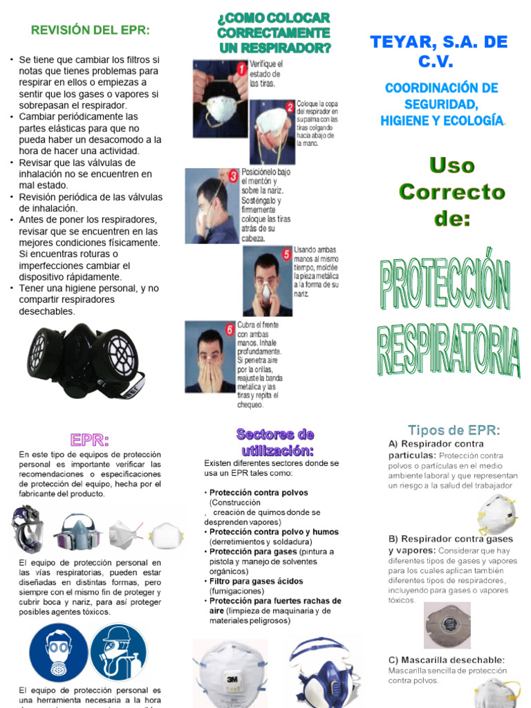 Triptico Proteccion Respiratoria | PDF