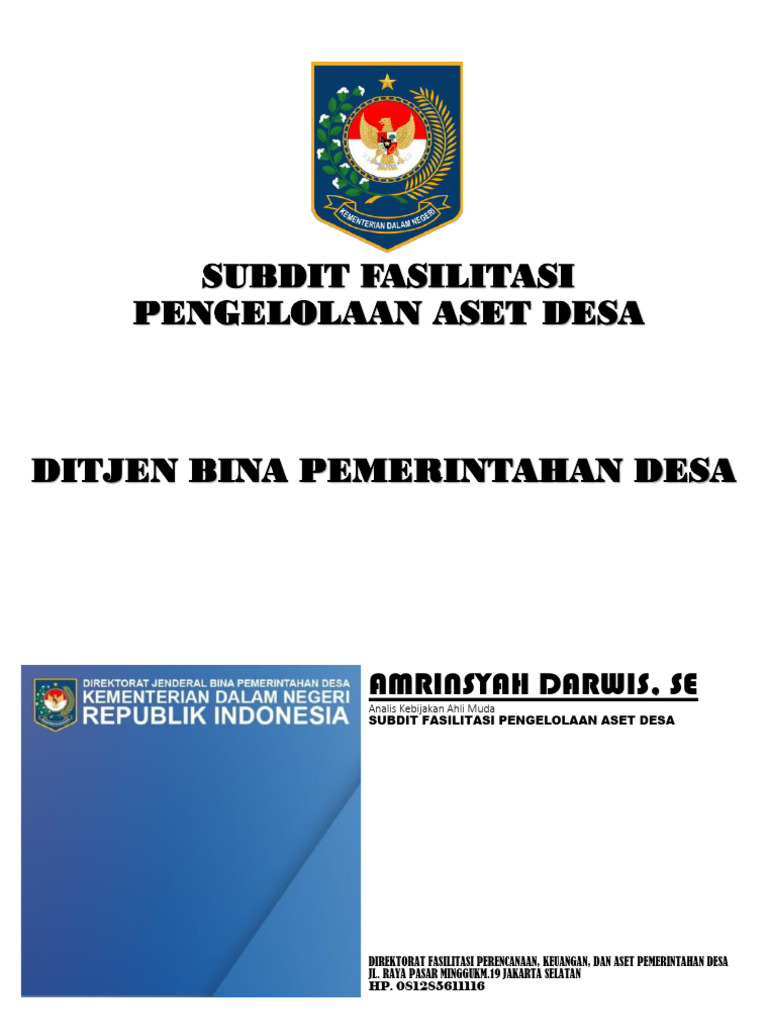 Pengelolaan Aset Desa: Asas dan Tujuan | PDF | Pengelolaan Keuangan ...