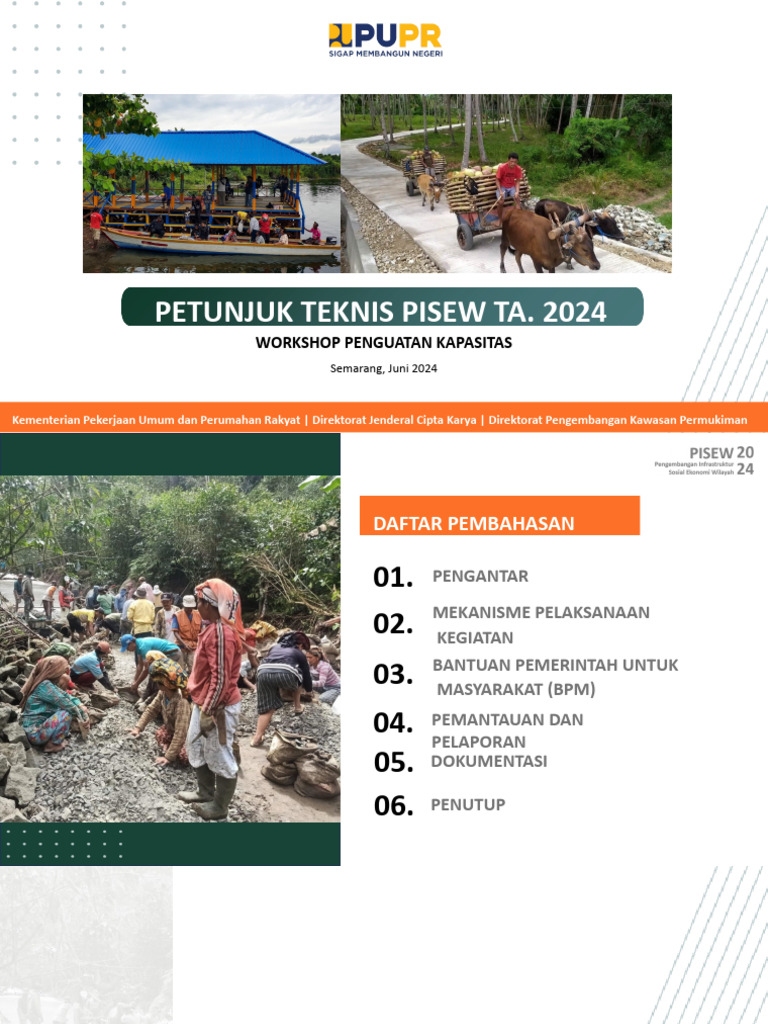 Kebijakan Kegiatan PISEW & Petunjuk Teknis 2024.jtg3 | PDF
