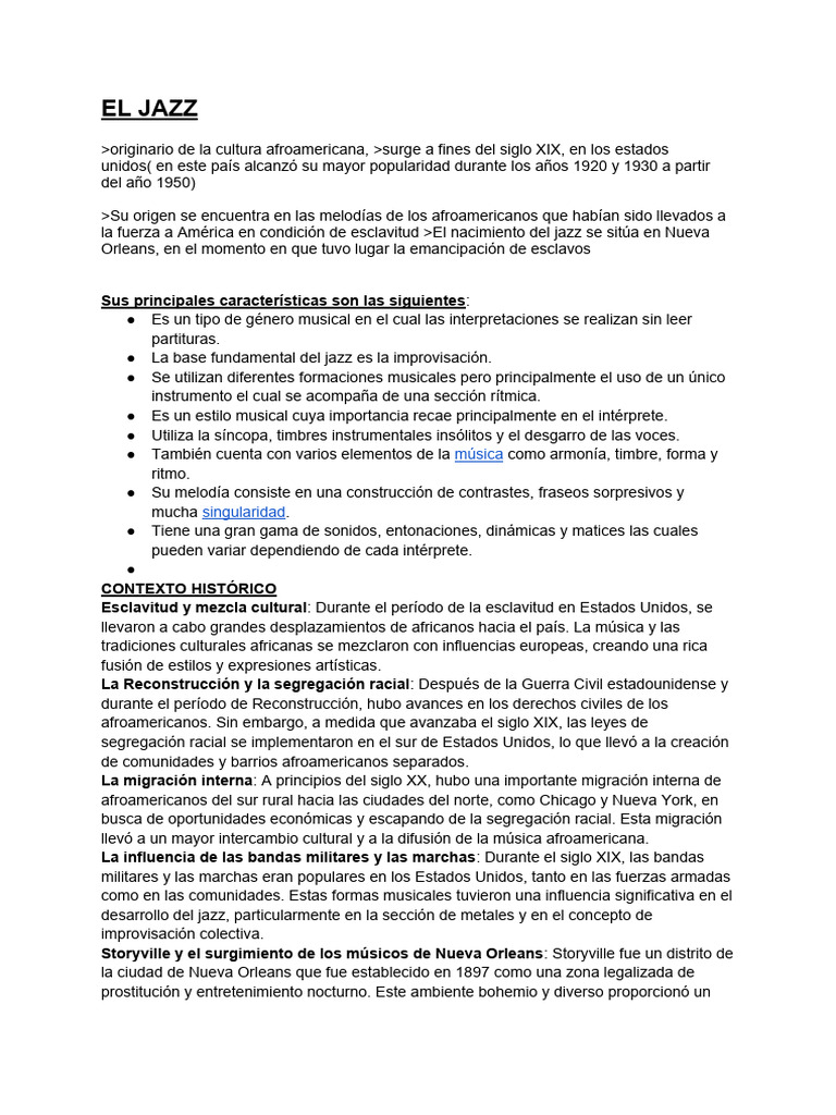 El Jazz | PDF | Jazz | Ritmo