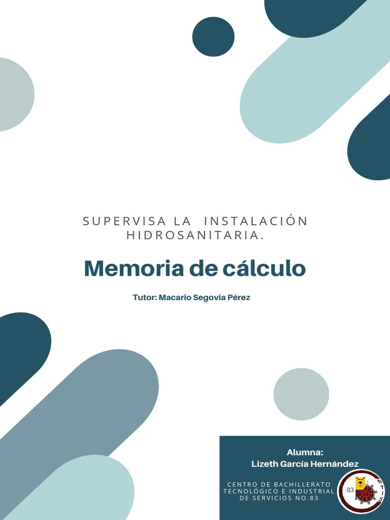 Memoria de Cálculo Hidrosanitaria | PDF | Alcantarillado | Agua Memoria de Cálculo Hidrosanitaria | PDF | Alcantarillado | Agua