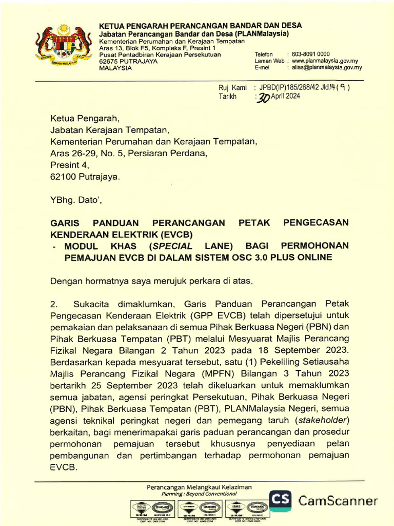 GARIS PANDUAN PERANCANGAN PETAK PENGECASAN KENDERAAN ELEKTRIK (EVCB ...