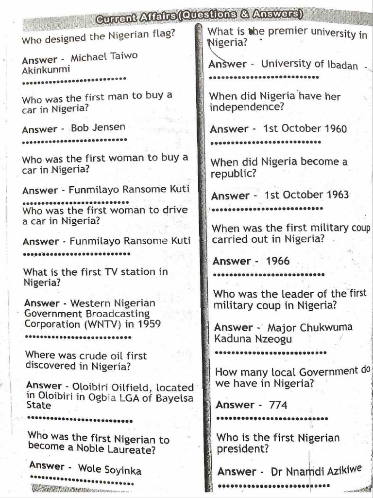 Current Affairs & General Knowledge Questions and Answers | PDF