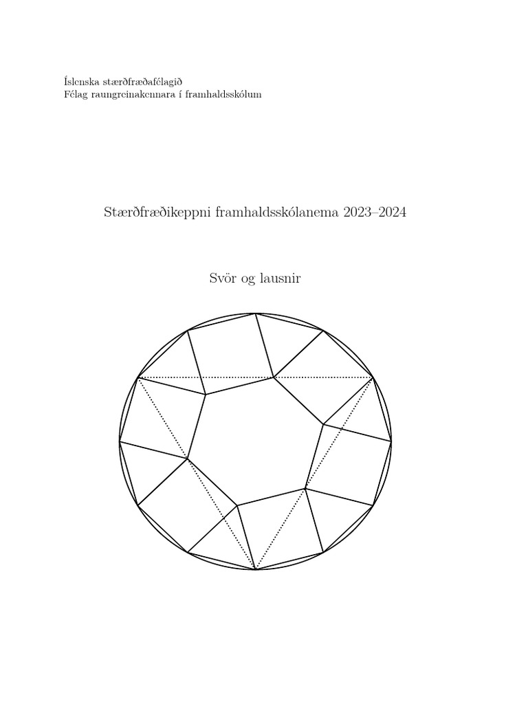 Forkeppni - 2023 Lausnir | PDF