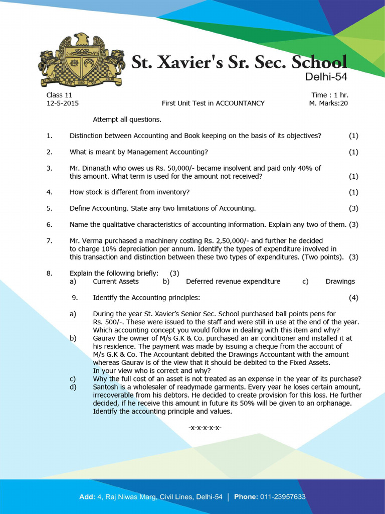 class-11 ac | Download Free PDF | Expense | Debits And Credits