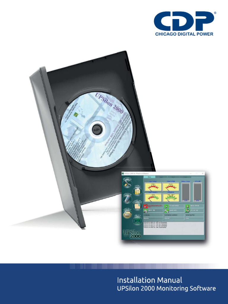 UPSilon 2000 Monitoring Software Installation Manual | PDF