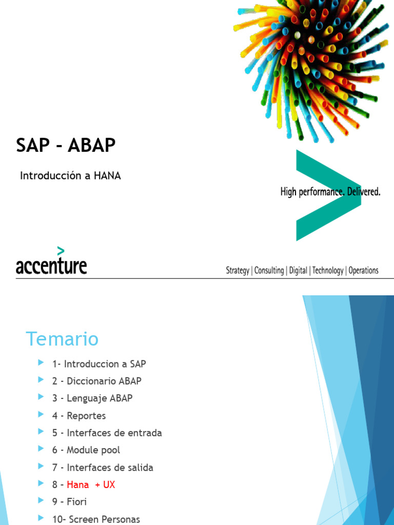 Escuelita Abap Ppt 08 Hana Julio 2021 Pdf Sql Databases 
