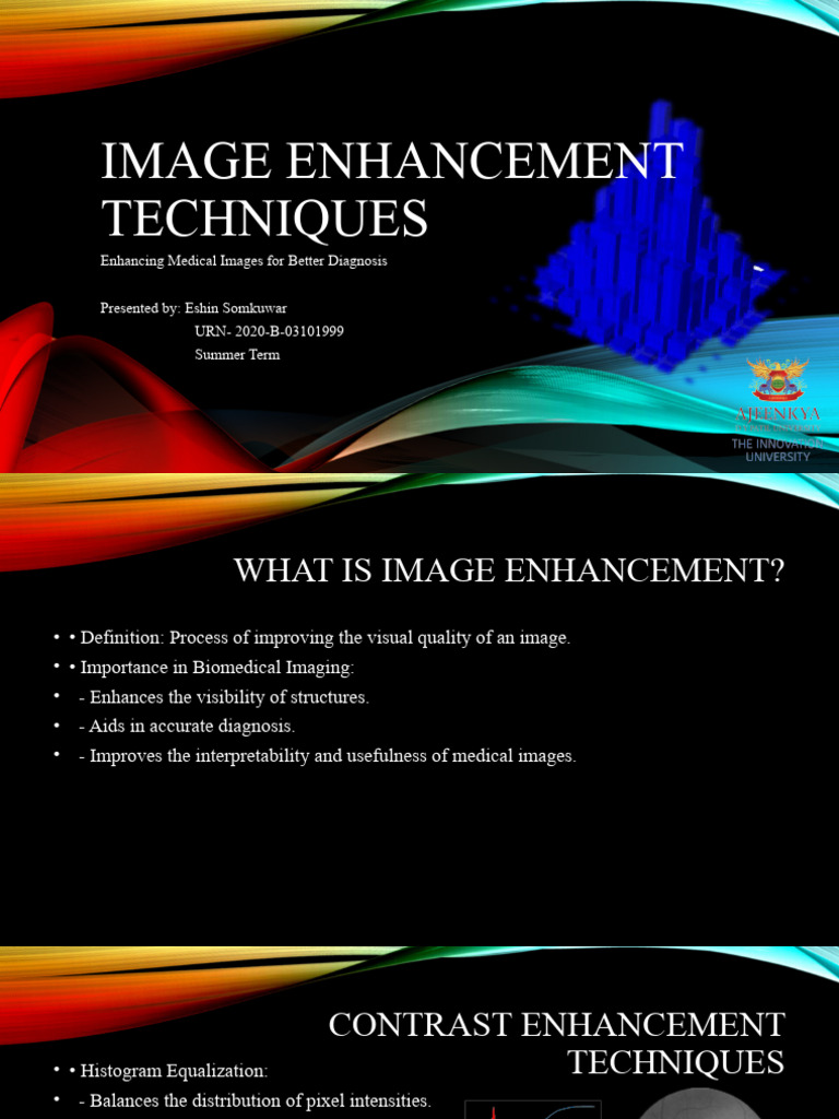 Image Enhancement Techniques | PDF