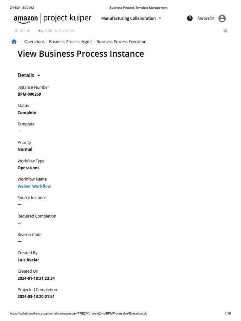 Approved Waiver BPM-000269 | PDF | Business Process | Systems Engineering