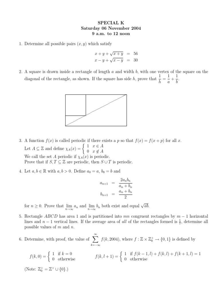EK2004 | PDF | Rectangle | Area
