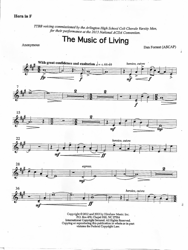 Music of Living Parts | PDF