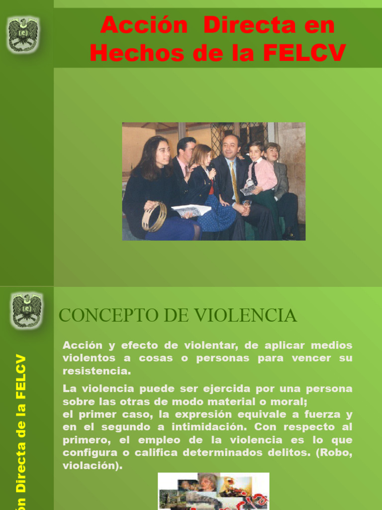 Accion Directa en Hechos de La Felcv | PDF | Violencia | Violación
