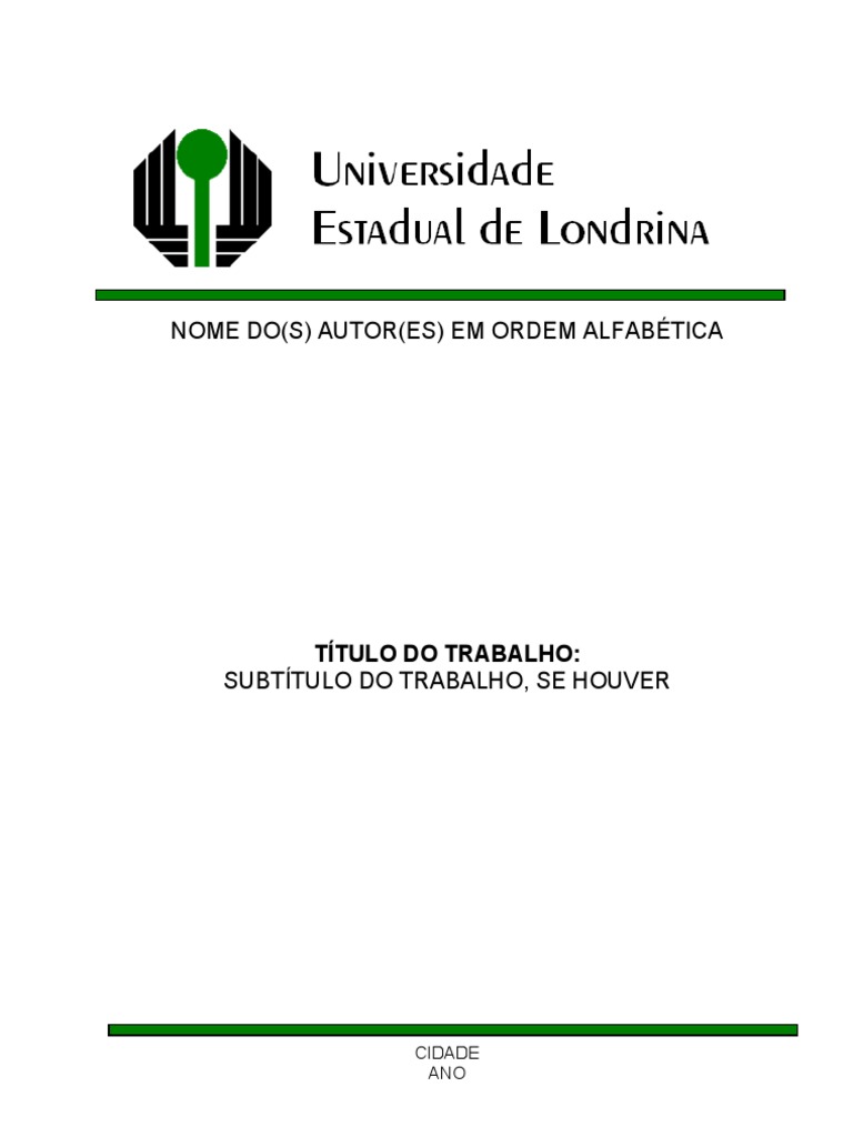 Capa Prefaciais Uel | PDF | Business