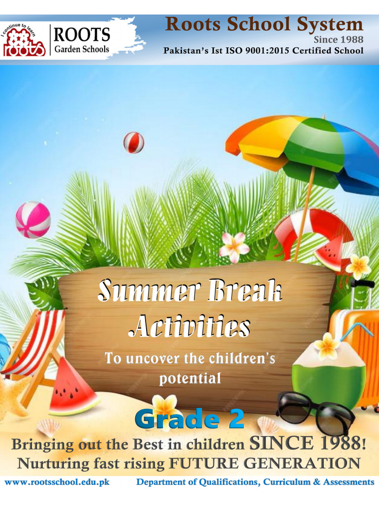 Summer Break Homework Grade 2 - Final | PDF