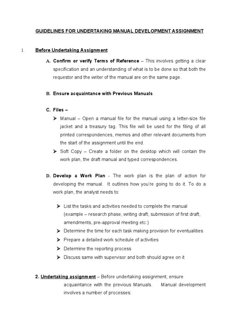 Manual Writing Procedures | PDF | Business