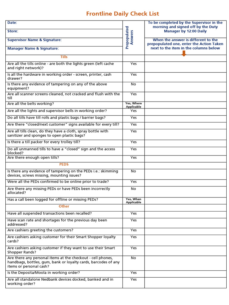 Frontline Daily Check List 20230615 | PDF | Online And Offline | Point ...