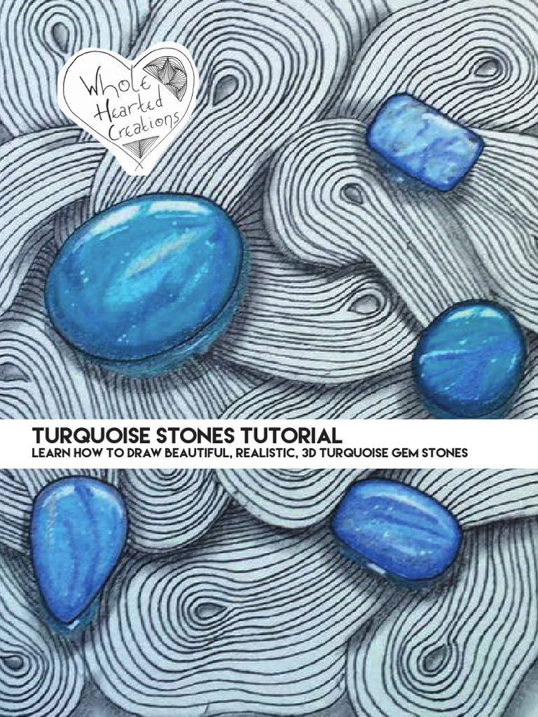 Turquoise Stones Tutorial | PDF | Pencil | Gemstone