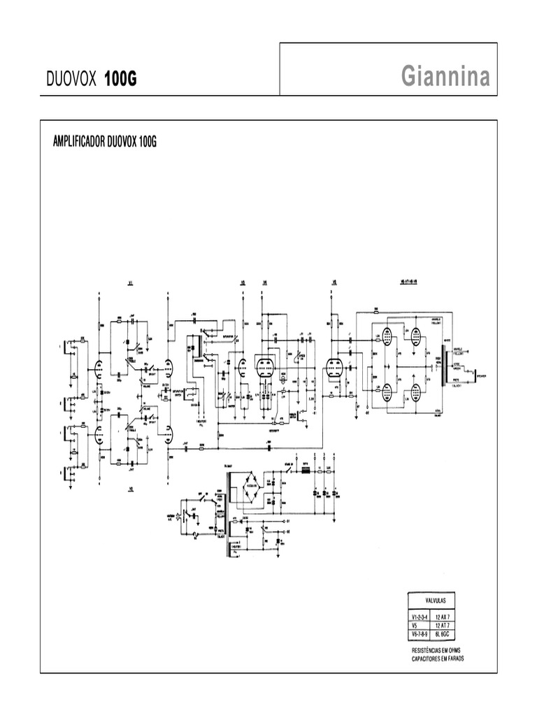 Esquemas Amps Giannini | PDF