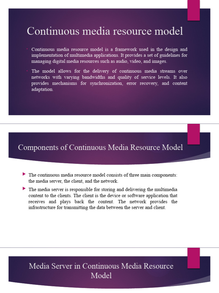 Continuous Media Resource Framework | PDF | Computer Network | Multimedia