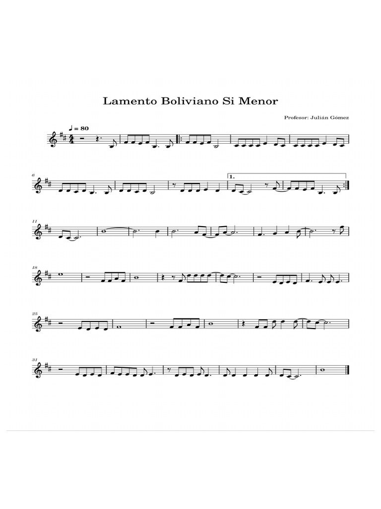Lamento Boliviano | PDF