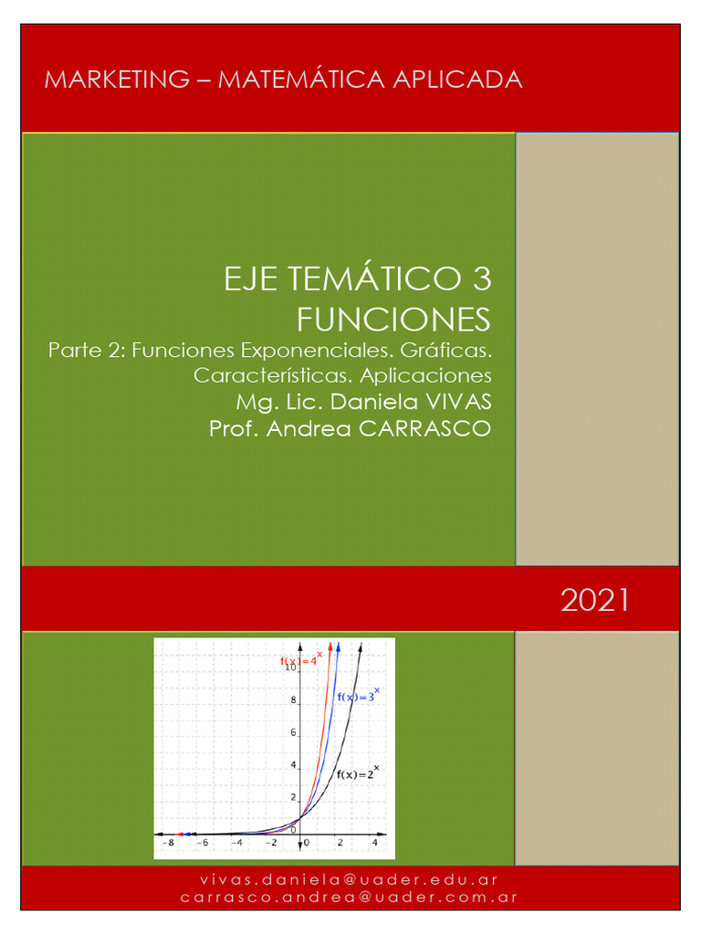 Eje Temático 3 - Parte 2 - Funciones Exponenciales - 230127 - 145958 | PDF | Exponenciación ...
