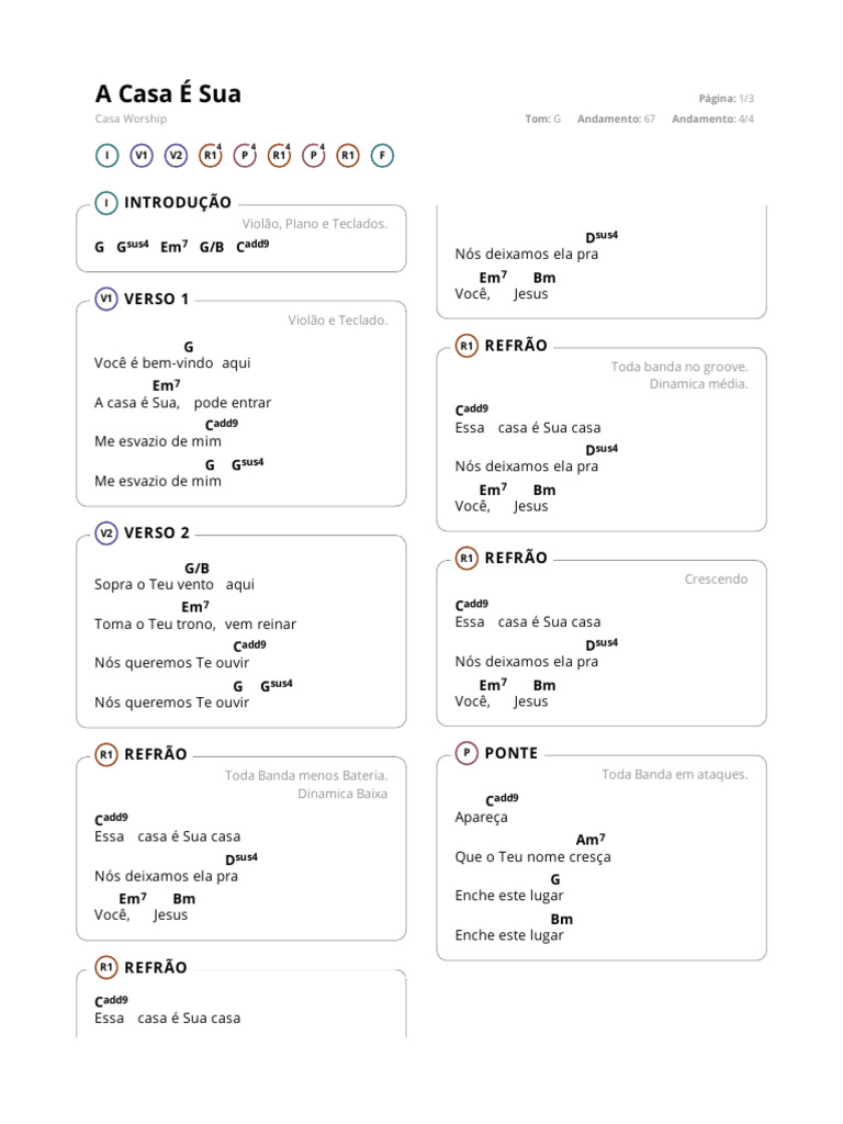 A Casa E Sua-Casa Worship-A Casa E Sua.G.7 | PDF | Música gravada | Música popular