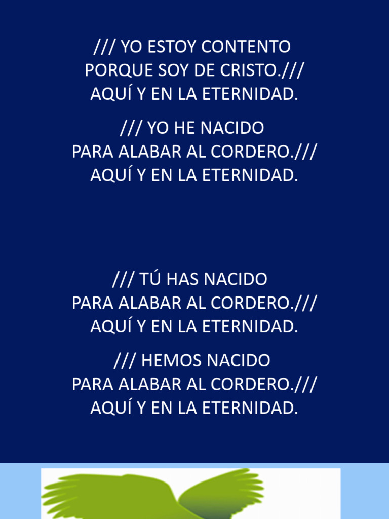 Estoy Contento por Ser de Cristo | PDF
