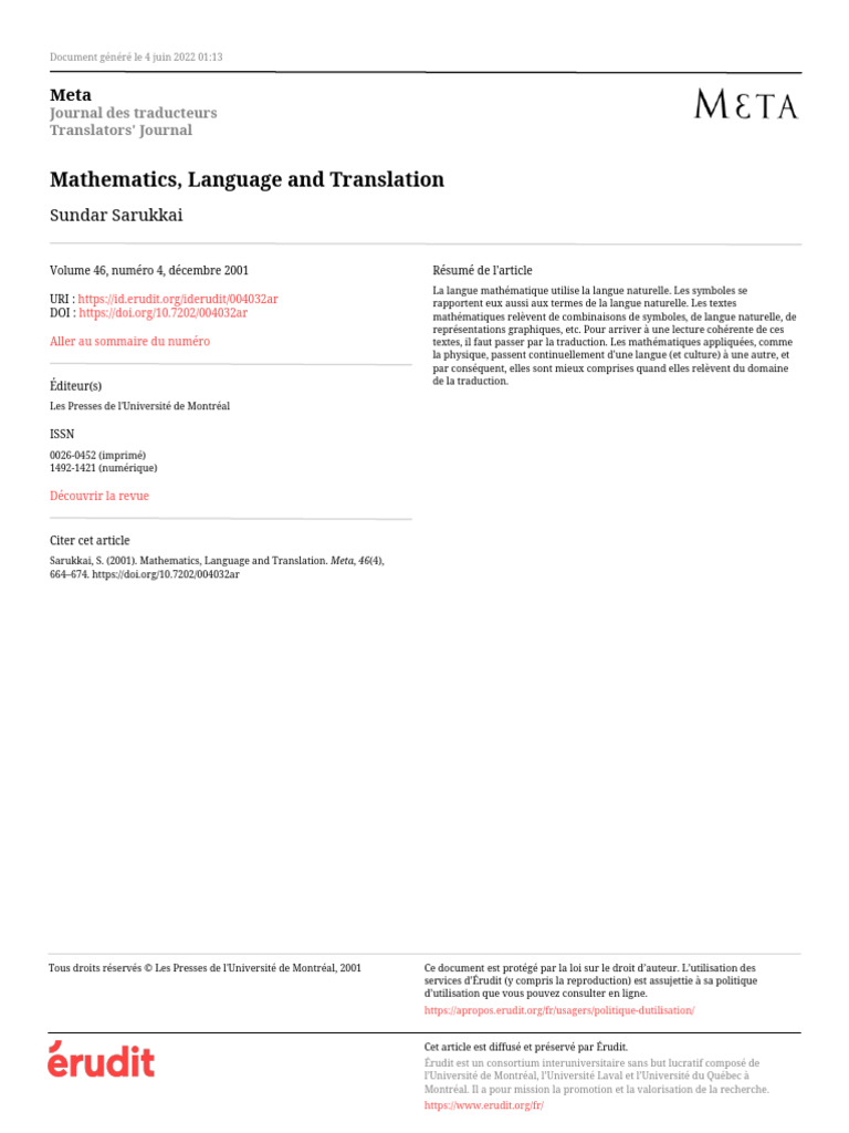 2001 Meta Ss | PDF | Mathematics | Theorem