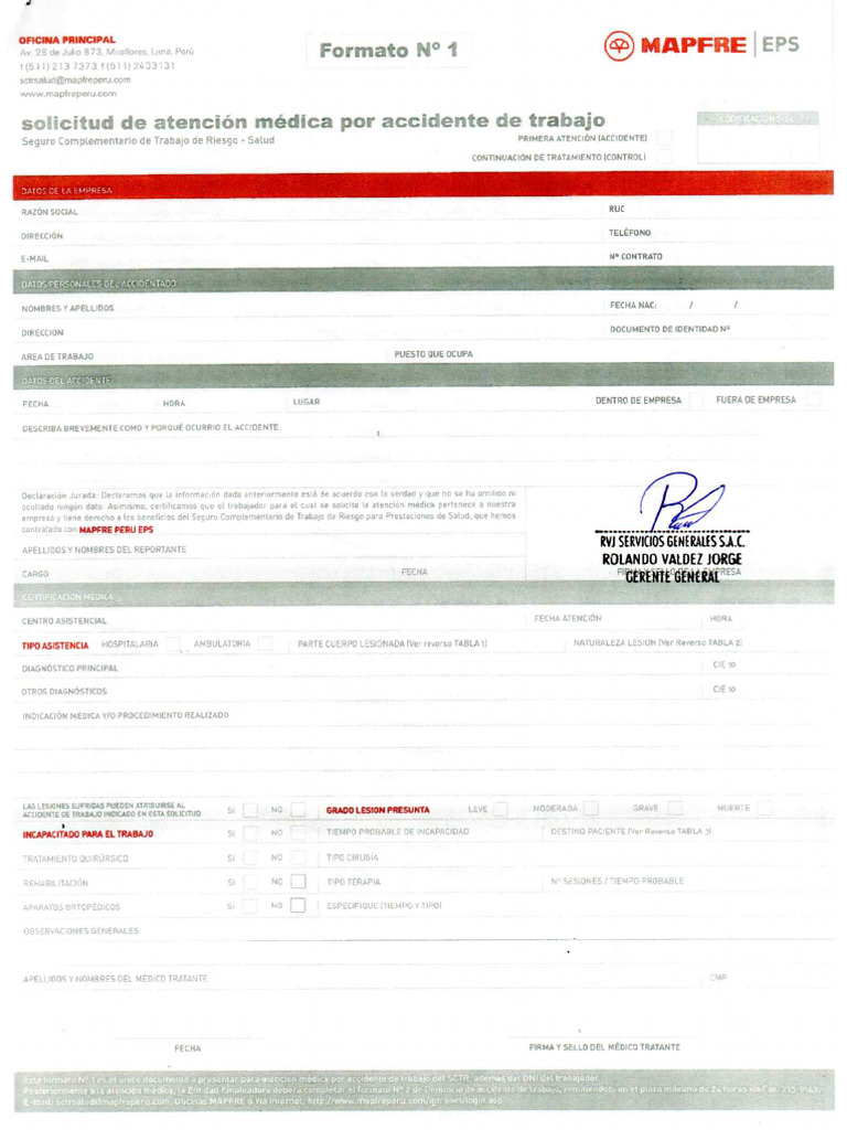 SCTR Formato 01-1 | PDF