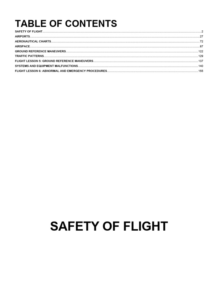Flight Safety and Visual Scanning Techniques | PDF | Air Traffic ...