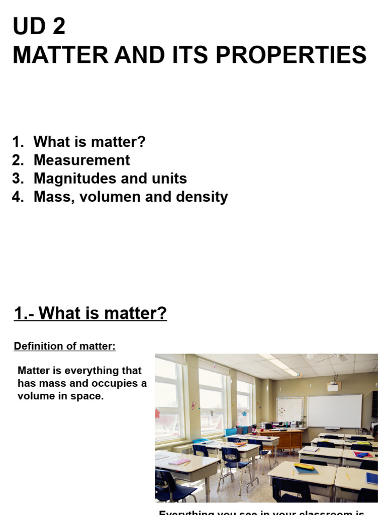 Ud 2 Matter and Its Properties | PDF | Density | Matter