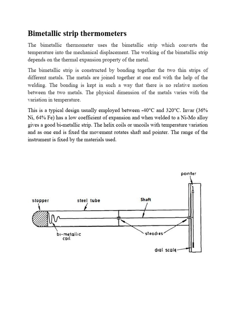 1 Bimetallic Thermometers | PDF