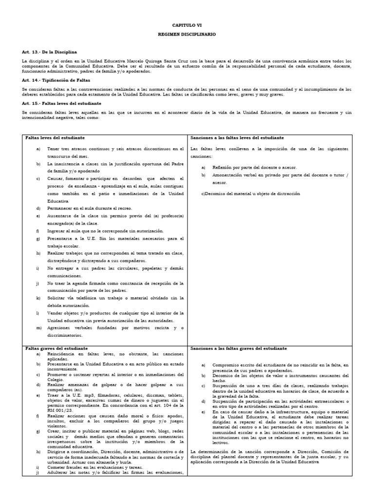 reglamento reducido | PDF | Disciplinas | Maestros